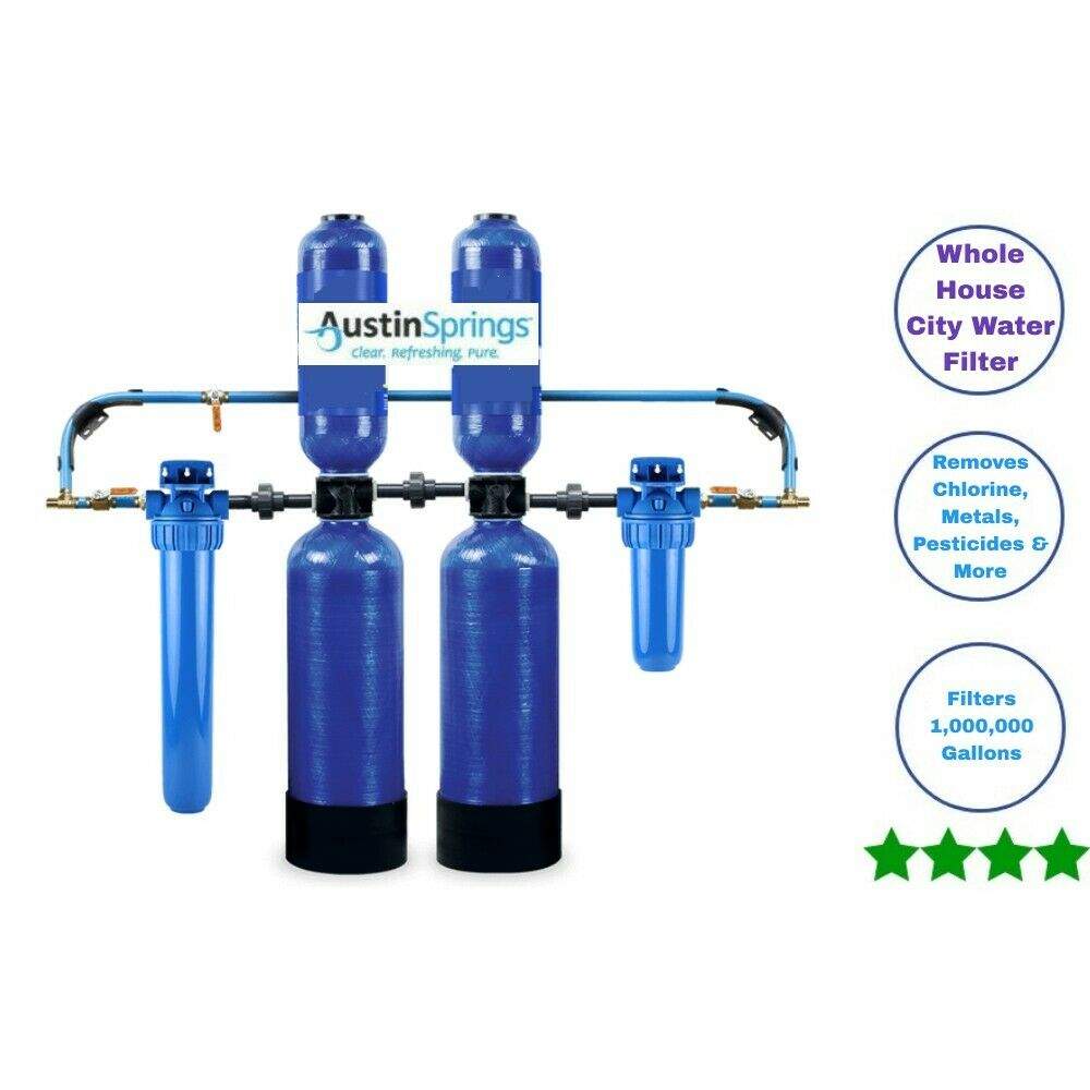 House CITY Water Filter 1 Mil Gal + Conditioner + Pre Filter + Install ...